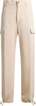 Etro Femme, Pantalons, Beige, Taille: 40 FR Pantalon ample &agrave; plis