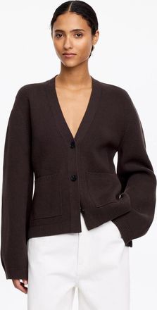 Arket Strickjacke Aus Baumwolle -Braun