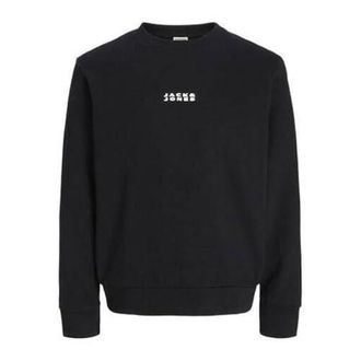 Jack & Jones Sweat &agrave; col Rond Jcostance pour Homme, Noir, S