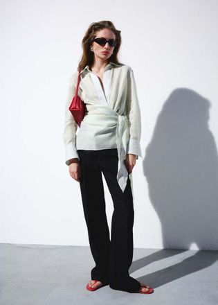 Mango Gerade Anzughose schwarz - Damen - 34 - MANGO