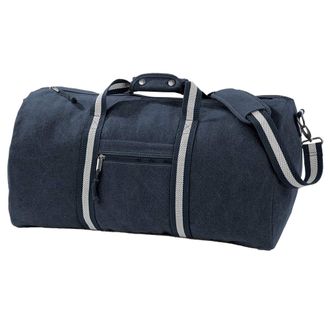 Quadra Segeltuch-Tasche / Reisetasche, 45 l Einheitsgr&ouml;&szlig;e,Vintage Oxford Navy