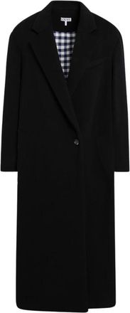 Loewe Manteau en Laine et Cachemire - Femme - Manteaux - Noir - Taille: 36 FR