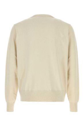 Vivienne Westwood Mens Alex Sweater Beige Cotton Cashmere