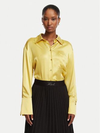 Max & Co. Hemd Angri 2616111061200 Gelb Regular Fit