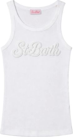 Saint Barth Femme, Tops, Blanc, Taille: 42 FR Ada Tank Top