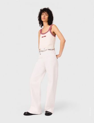 Maje Kurzes Strick-top - Weiß - Maje