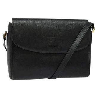 Burberry Sac bandouli&egrave;re en cuir doccasion - Femme - Pre-owned - Noir - Taille: ONE Size