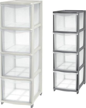 Tontarelli Cover Line Kommode Farbe Transparent-Creme Tontarelli