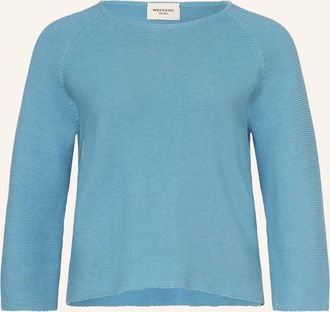 Max Mara Weekend Max Mara Pullover Addotto Mit 3/4-Arm blau