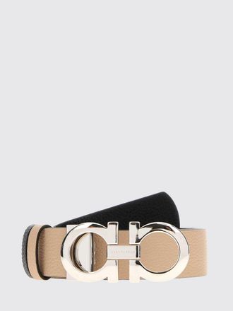 Ferragamo Ceinture r&eacute;versible Gancini en cuir de veau lisse