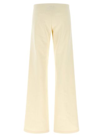 Balenciaga Womens White Cotton Flared Pants