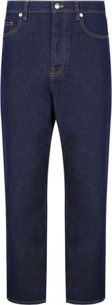 Maison Kitsun&eacute; Homme, Jeans, Bleu, Taille: W31 Jeans en coton taille haute