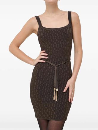 Guess Co robe courte ceintur&eacute;e &agrave; dos ouvert