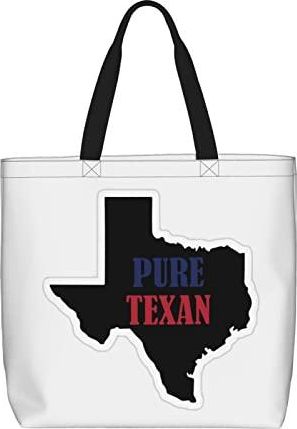 Generic Sac Fourre-Tout Drapeaux Du Texas Sac Fourre-Tout En Toile Lavables R&eacute;utilisable Sacs &Agrave; Main, Pour &Eacute;cole, Voyage, Femmes, Burea