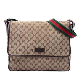 Gucci Pre-owned Canvas Crossbody Bag - - Pre-owned - Damen - Beige - ONE SIZE