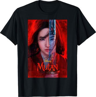Disney Mulan Live-Action-Plakat Mulan Split T-Shirt