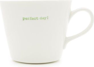 Keith Brymer Jones Word Range Perfect Day. Bucket-Tasse, 0,35 l, Weiß