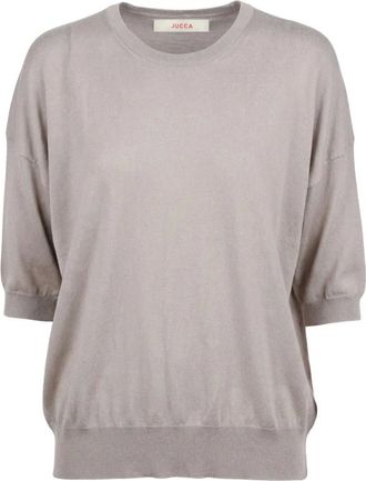 Jucca Femme, Pulls, Beige, Taille: 38 FR Maglia in cotone