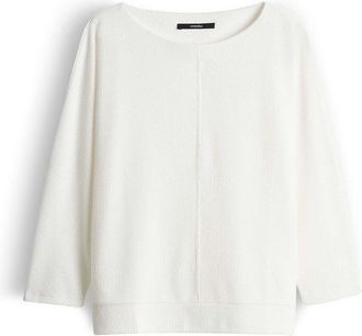 someday 3/4-Arm-Shirt KORIELL Loose aus ECOVERO Viskosemix schmal zulaufend, feine Rippstruktur, Fledermaus&auml;rmel