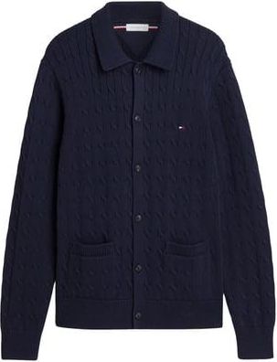 Tommy Hilfiger Gilet droit col classique en coton