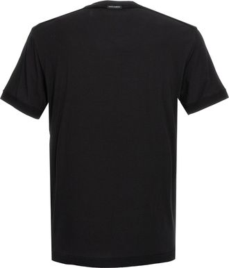 Dolce & Gabbana Stretch Jersey Crew Neck T-shirt - Black