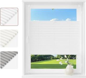Woltu Store Pliss&eacute; sans Per&ccedil;age, Store pour Fen&ecirc;tre & Porte, Facile &agrave; Installer, Opaque, Protection de la Vie priv&eacute;e, Protection Solaire, D&eacute;coration Moderne