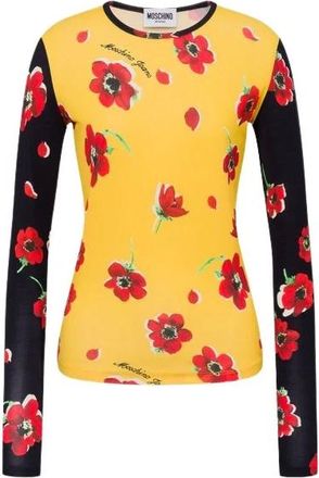 Moschino Femme, Tops, Multicolore, Taille: 36 FR T-shirt imprim&eacute; en jersey stretch