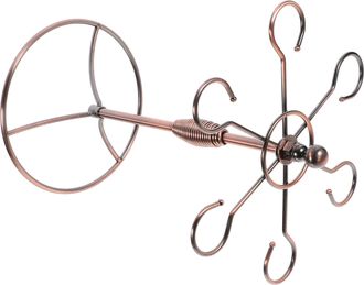 SOLUSTRE Weinhalter aus Freistehendes Weinglasgestell zur Wandmontage Robuster und Praktischer Abtropfständer für Weingläser Platzsparende Lösung für Haushalt 