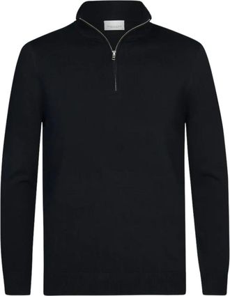 Profuomo Homme, Pulls, Bleu, Taille: 2XL Pull &agrave; demi-zip de luxe