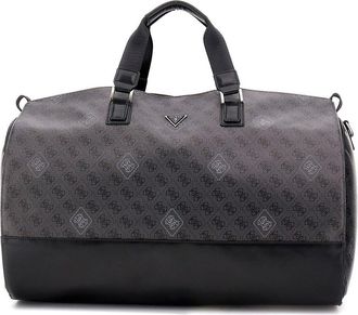 Guess Reisetasche Milano Convertible Weekender Black/White dunkelgrau