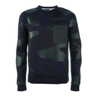 Emporio Armani Camouflage-Pullover - - Knitwear - Herren - Grau - XL