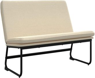 vidaXL Banc Cr&egrave;me 100x75x76 cm Tissu vidaXL