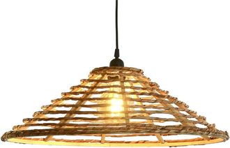 DKD Home Decor Dkd Home Decor - Plafonnier Rotin 57X57X22 Naturel Marron