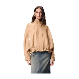 Pinko Pinko, Femme, Vestes, Beige, Taille: 40 FR Bailee Blouson