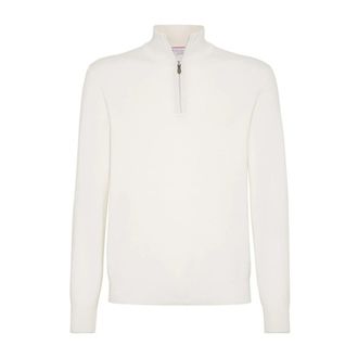 Brunello Cucinelli Rollkragenpullover - - Knitwear - Herren - Wei&szlig; - 3XL