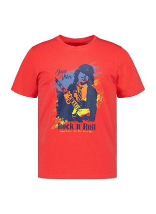 Ragman Herren T-Shirts orange Baumwolle