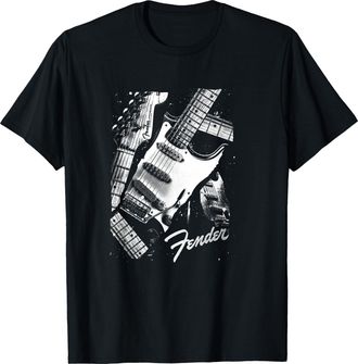 Fender Guitar Space Collage Logo T-Shirt