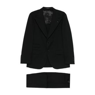 Gabriele Pasini Einreihiger Anzug - - Suits - Herren - Schwarzk - L