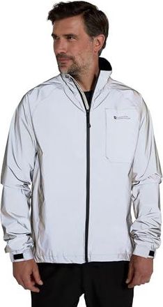 Mountain Warehouse Adrenaline Iso-Viz Veste Sportive pour Homme - Veste R&eacute;fl&eacute;chissante, Respirante, Visible Et &Eacute;tanche - Id&eacute;ale pour Le Running Ou Le Cyclisme Argent L