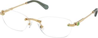 Swarovski Femme, Accessoires, Jaune, Taille: 56 MM Monture optique ronde