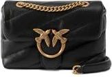 Pinko Love Baby Puff C Sheep Nappa, Sac femme, Z99Q Noir-Antique Gold, U