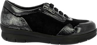 Doctor Cutillas Baskets pour femme 75608 en cuir verni, Noir, 37 EU
