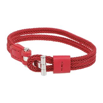 Tom Ford Homme, Accessoires, Rouge, Taille: L Braided Nylon Bracelet