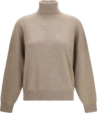 Brunello Cucinelli Pull Col Roul&eacute; en Cachemire - Homme - Pulls - Brun - Taille: M