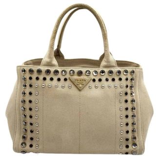 Prada Sac &agrave; main Pre-owned en toile - Femme - Pre-owned - Beige - Taille: ONE Size