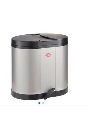 WESCO Abfallsammler &Ouml;kosammler 170, Silber, Kunststoff, 2X15 L, 45x43x36 cm, Made in Germany, K&uuml;chen, K&uuml;chenausstattung, M&uuml;lleimer