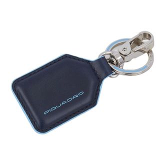 Piquadro Homme, Accessoires, Bleu, Taille: ONE Size Portefeuille en Cuir Bleu avec Mousqueton