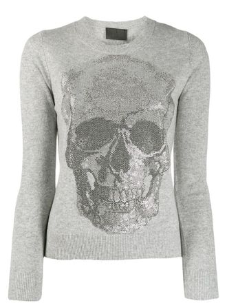 Philipp Plein Skull Pullover - Grau