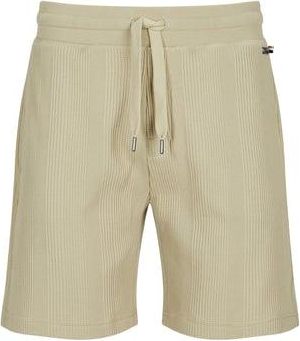 HUGO BOSS Short en coton piqu&eacute; m&eacute;lang&eacute;