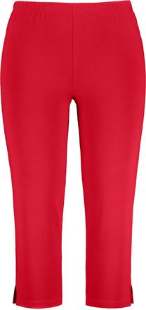 Ulla Popken Damen gro&szlig;e Gr&ouml;&szlig;en &Uuml;bergr&ouml;&szlig;en Plus Size Caprihose, 7/8-L&auml;nge, Elastikbund, bis Gr. 66/68